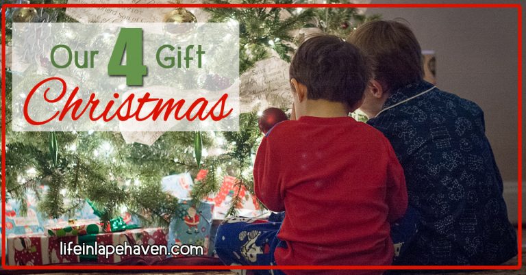 Tried It Tuesday: Our Four Gift Christmas - Life in Lape Haven