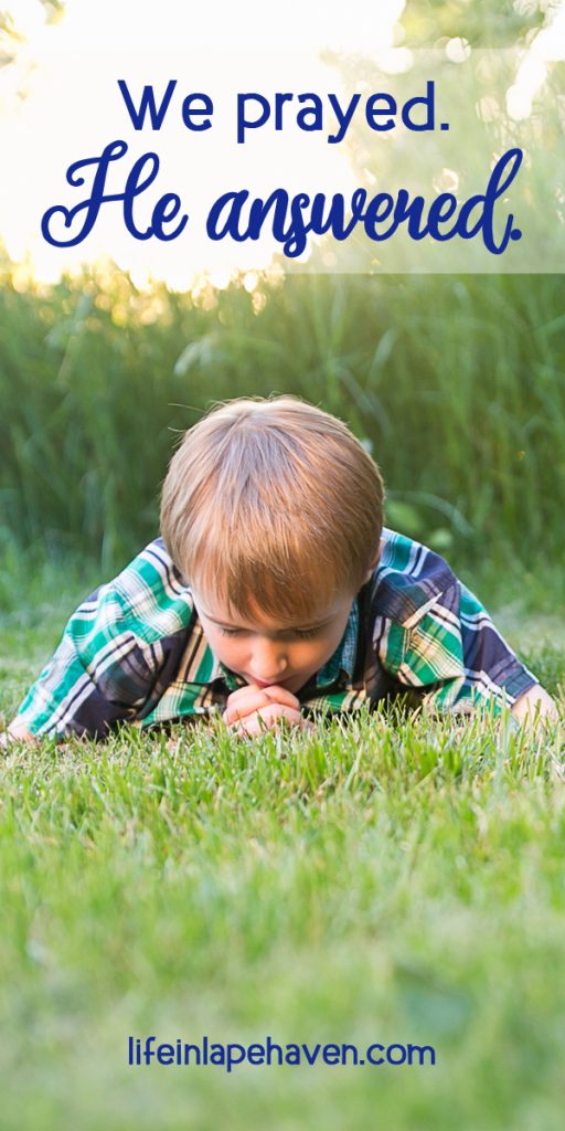 We Prayed. He Answered. - Life in Lape Haven